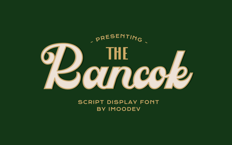 Police décontractée Rancok Script #293249 - TemplateMonster