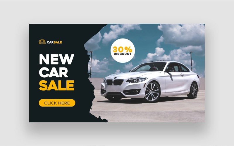 Car Sale YouTube Thumbnail 2 #293419 - TemplateMonster