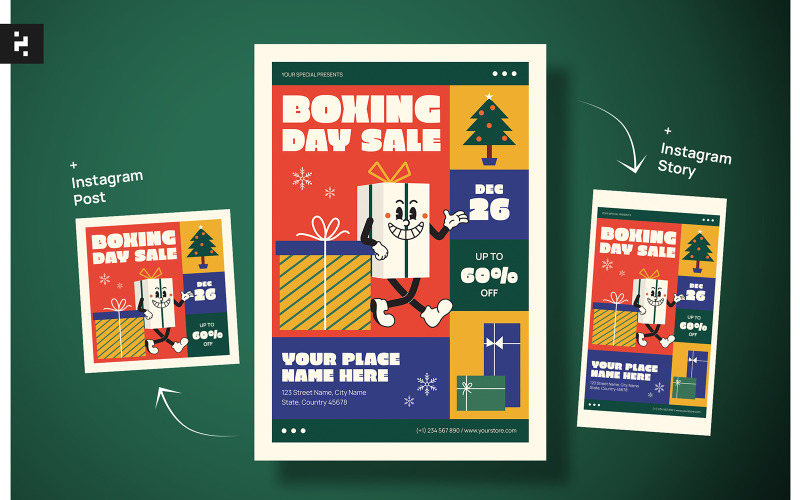 Boxing Day Flyer Template #293510 - TemplateMonster