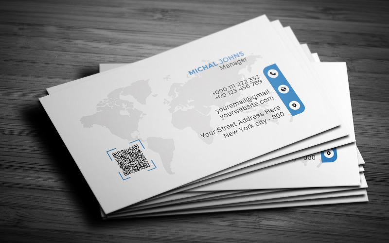 Modern Corporate Business Card Template 2 - TemplateMonster