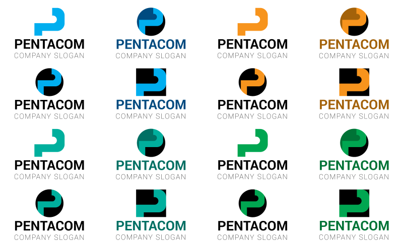 Company Logo P Letter Template_V_004 - TemplateMonster