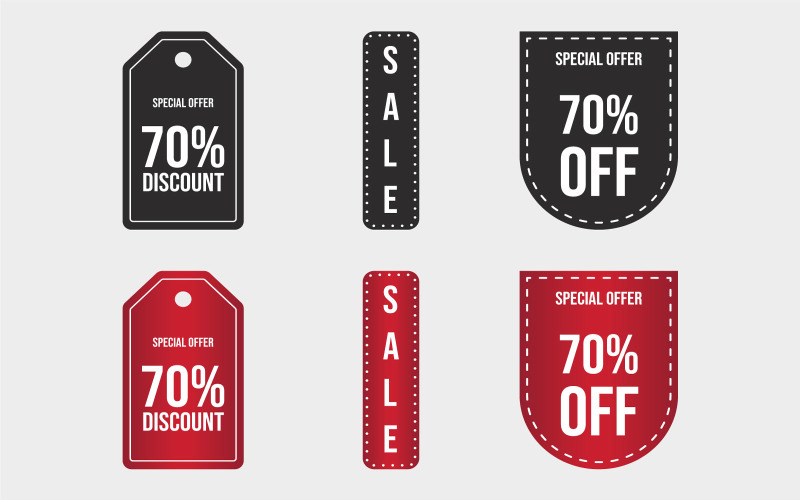 Special Offer Badge Set Vector Element - TemplateMonster