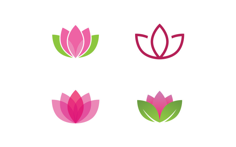 Lotusbloem vector logo template8 #294547 - TemplateMonster