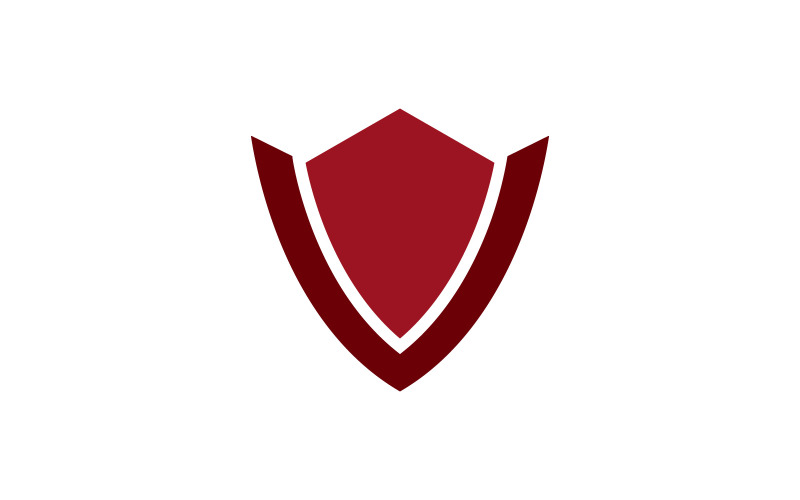Shield logo template design. vector shield icon V9
