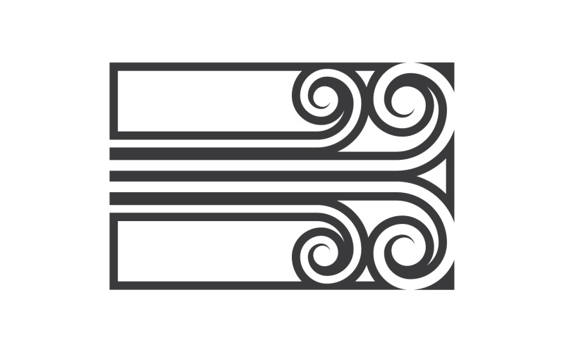Wind Vector Design Illustration Template V11