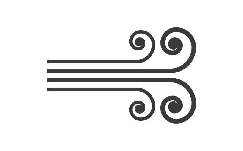 Wind Vector Design Illustration Template V1