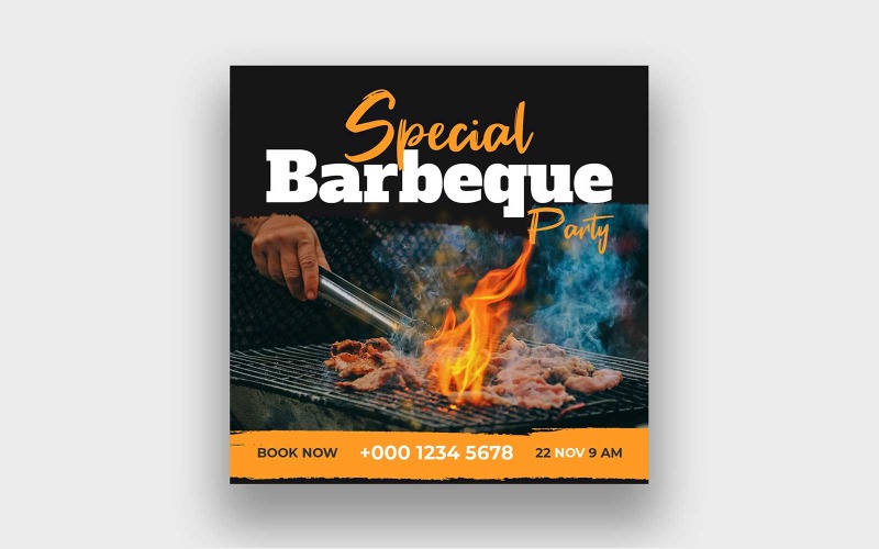 Bbq Facebook Instagram Story #293997 - TemplateMonster