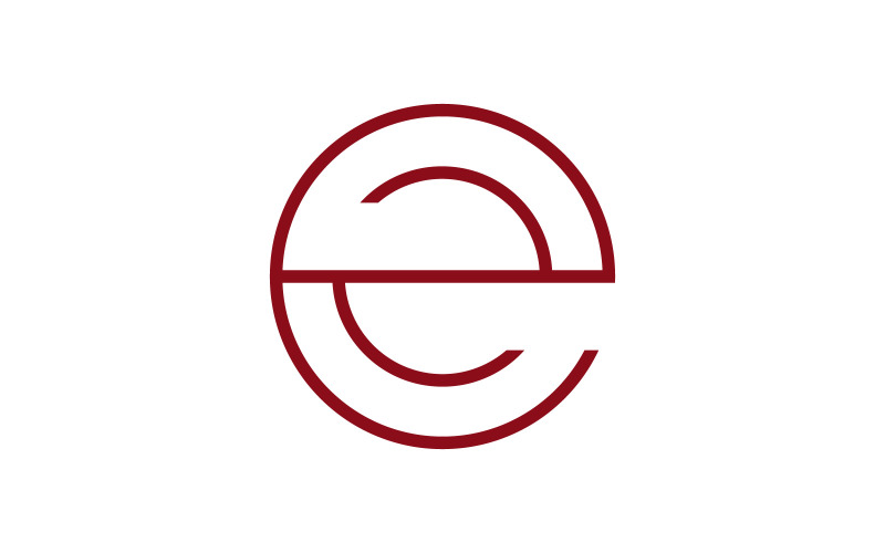 Letter E logo icon design template V3 - TemplateMonster