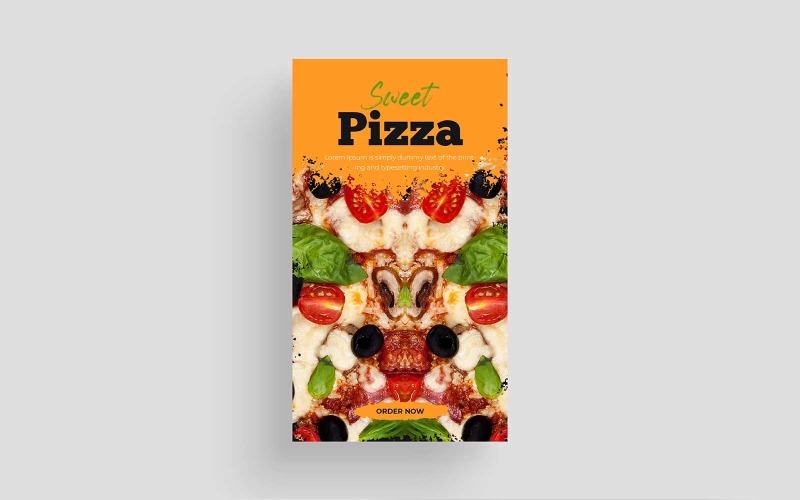Pizza social media story template #294750 - TemplateMonster