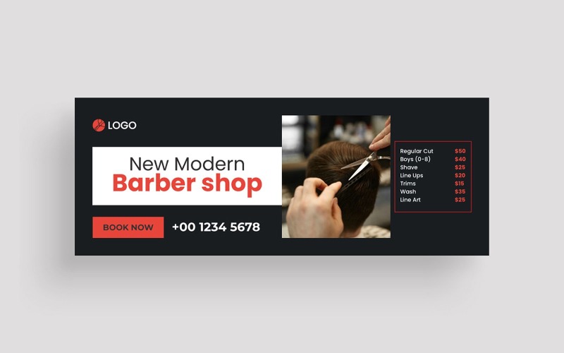 Salon Facebook Cover Photo #295094 - TemplateMonster