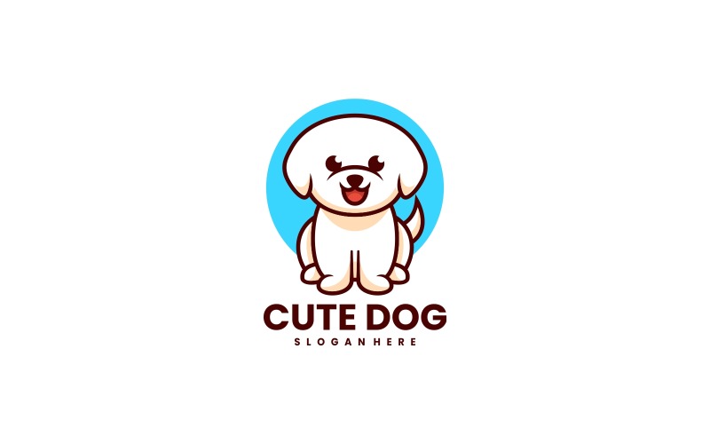 Cute Dog Cartoon Logo Design #295226 - TemplateMonster