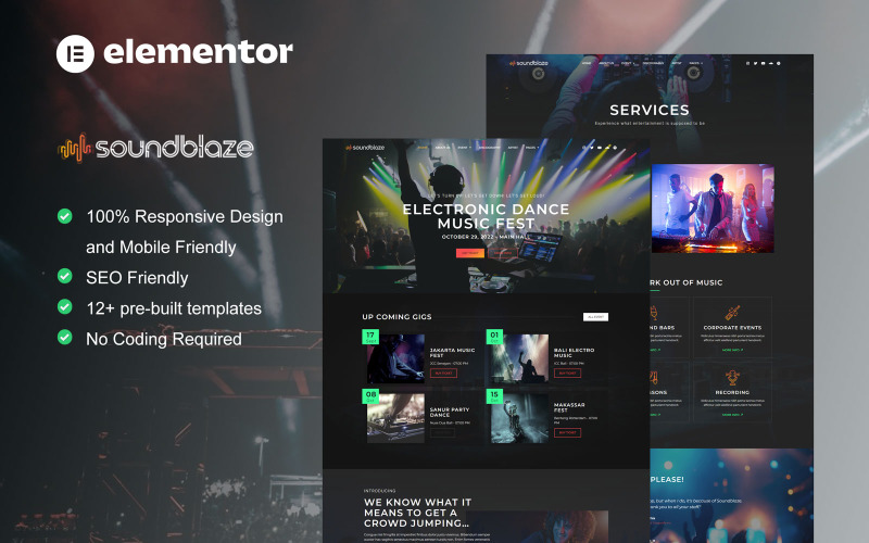 Music Band Website Templates - 51 Best Rock Band Web Themes