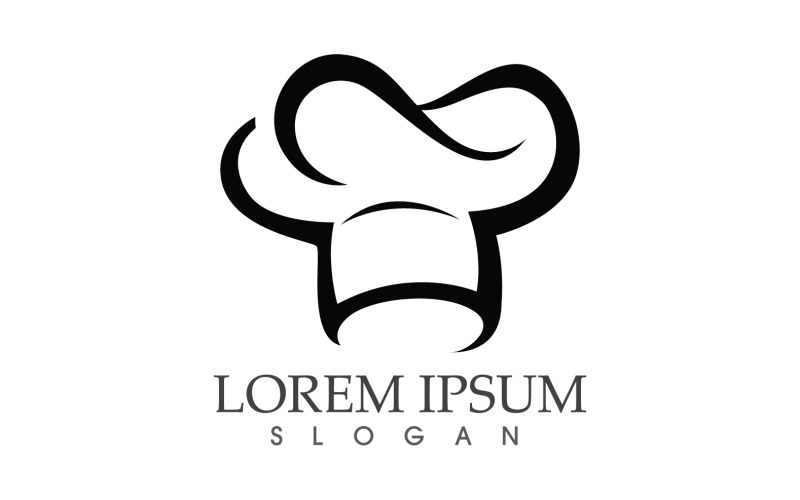 Chapeau Chef Food Logo Template Vecteur V6 - TemplateMonster