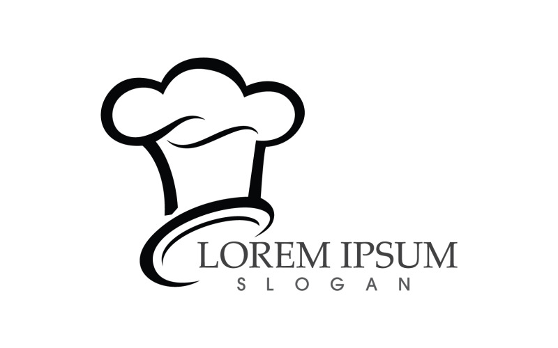 Chapeau Chef Food Logo Template Vecteur V9 - TemplateMonster