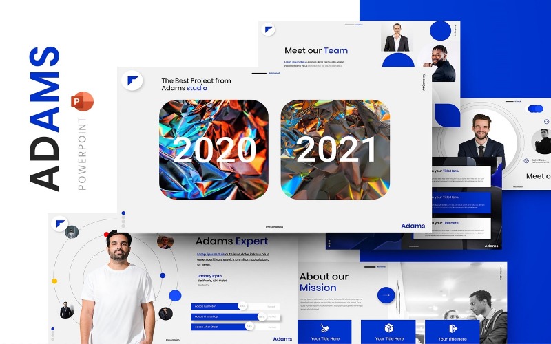 Adams – Modèle PowerPoint d'affaires - TemplateMonster