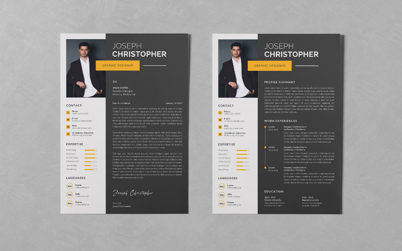 CV/CV PSD Design Templates Vol 110 #296327 - TemplateMonster
