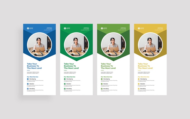 Modern Corporate Dl Flyer Template #296443 - TemplateMonster