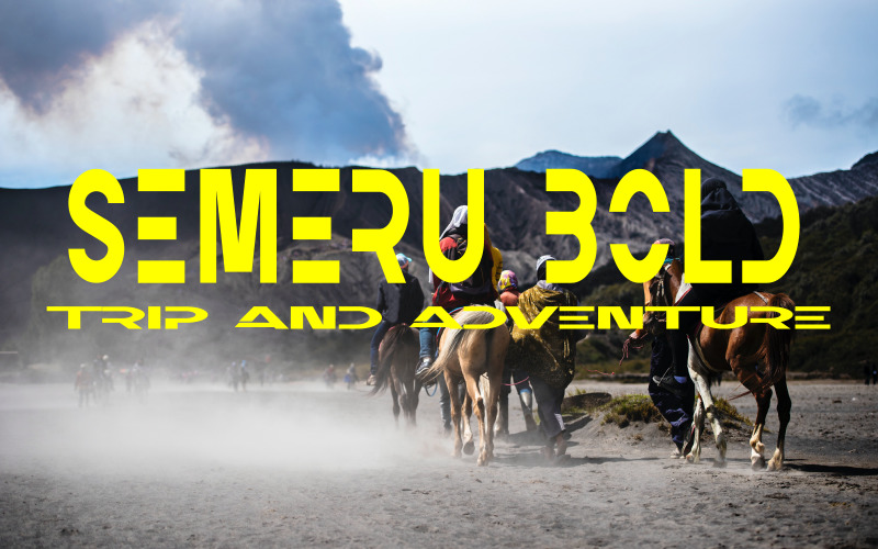 Semeru Bold - Police d'affichage moderne