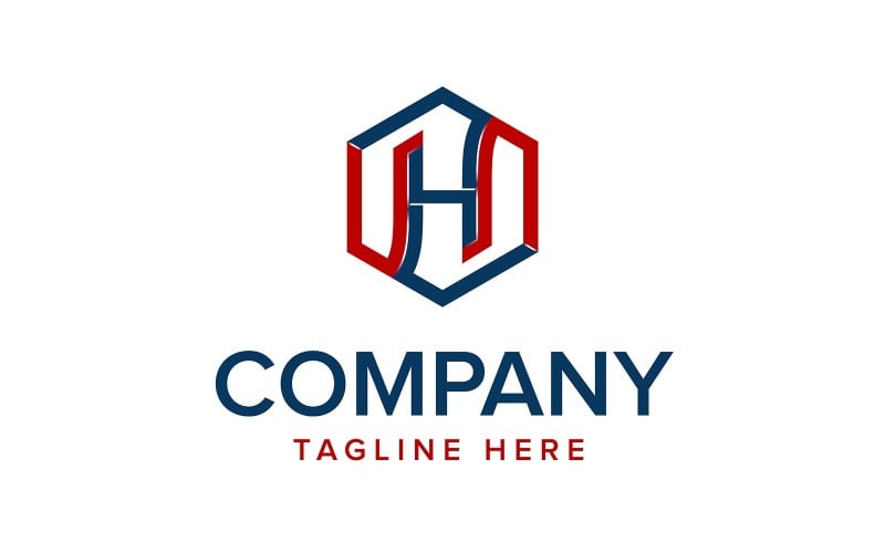 Hexagon Letter H Logo Design #296585 - TemplateMonster