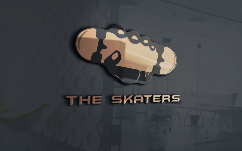 Le modèle de logo Skaters pour Skateboard Shop
