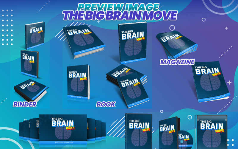 Mockups Set – The Big Brain Move #297375 - TemplateMonster