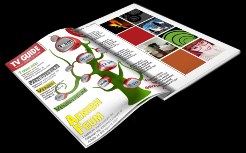 Magazine sur le thème du guide de la télévision