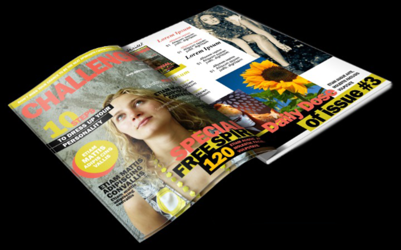 Modello di rivista a tema di bellezza - TemplateMonster