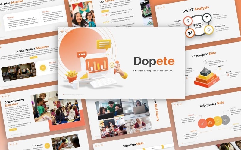 Dopete - Plantilla de PowerPoint de usos múltiples para la educación