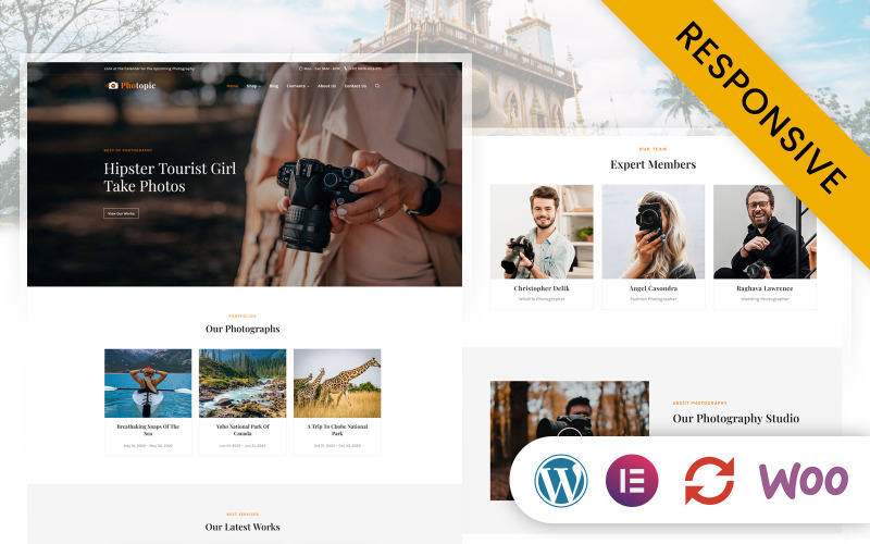 Photopic - Tema WordPress para Estudio de Fotografía Elementor