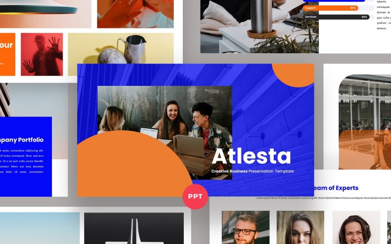 Atlesta Business PowerPoint šablony #297962 - TemplateMonster