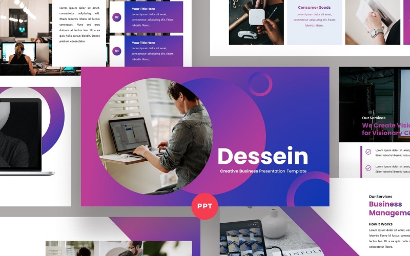 Dessein Business Modèles des présentations PowerPoint