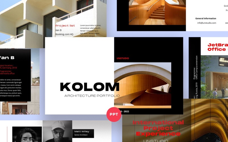 BALOK Architecture PowerPoint Template - TemplateMonster