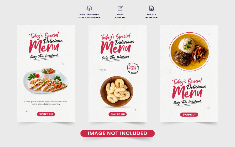 Culinary business poster story design - TemplateMonster