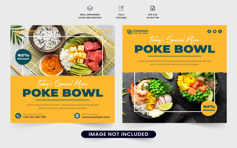 Food sale discount template vector #298193 - TemplateMonster