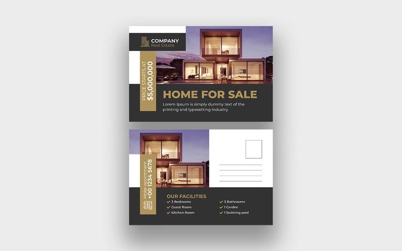 Real Estate Postcard Design Template - TemplateMonster
