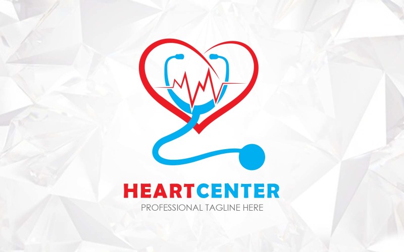 Design de Logo do Medical Heart Center - Identidade da Marca