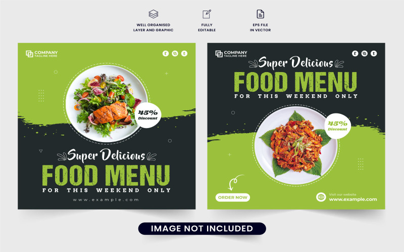 Restaurant food promotion template #298545 - TemplateMonster