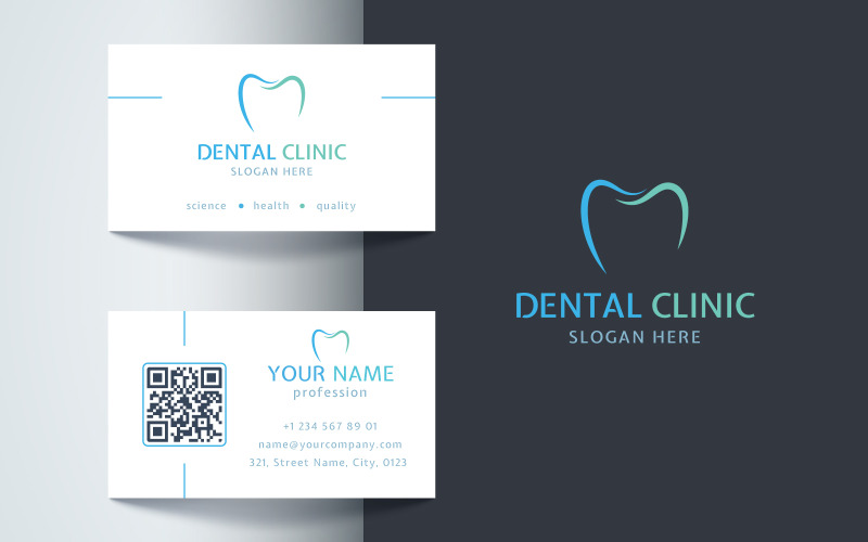 Dent Template Business Card | Brand Company - TemplateMonster