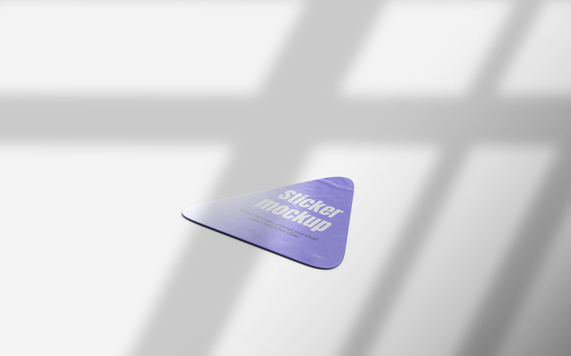 Triangle Sticker Mockup Vol 04 #298883 - TemplateMonster