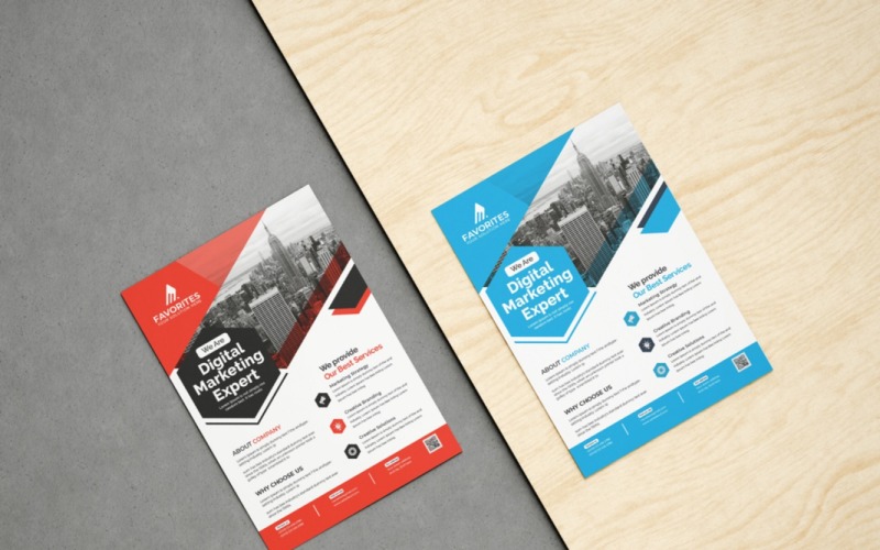 Management Company Flyer Design Template - TemplateMonster