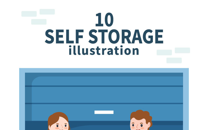 10 Self Storage Design Illustration #298973 - TemplateMonster