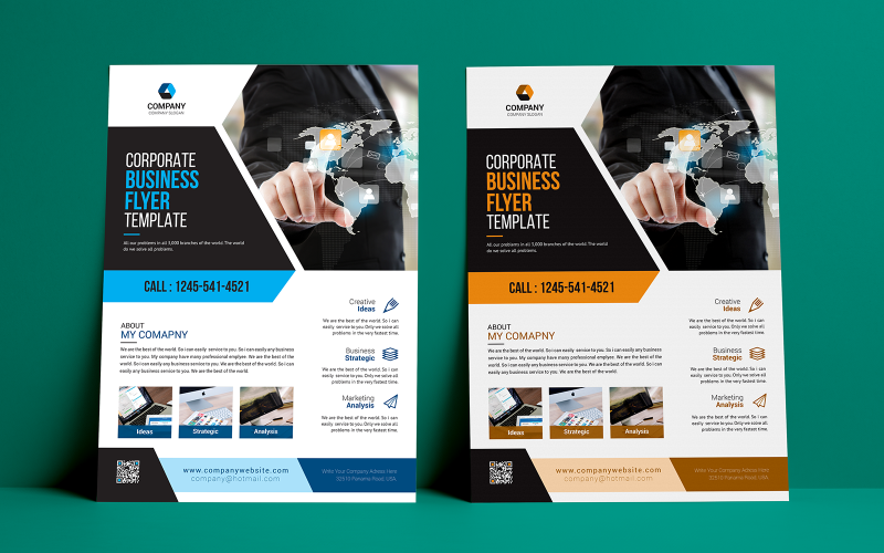 Dépliant commercial du projet d'entreprise V.038