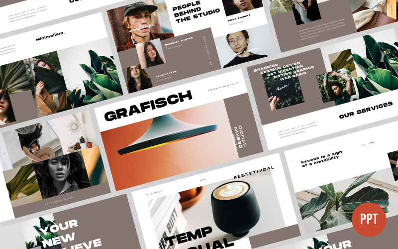 Grafisch PowerPoint Template #299012 - TemplateMonster