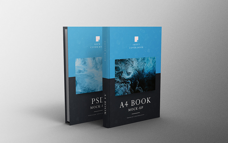 A4 Book Mockup PSD Template Vol 55 #299278 - TemplateMonster