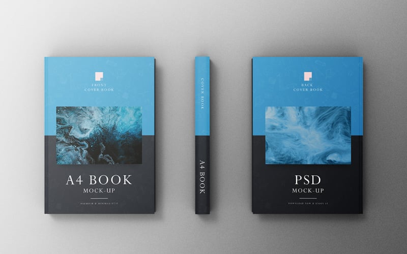 A4 Book Mockup PSD Template Vol 57 #299280 - TemplateMonster