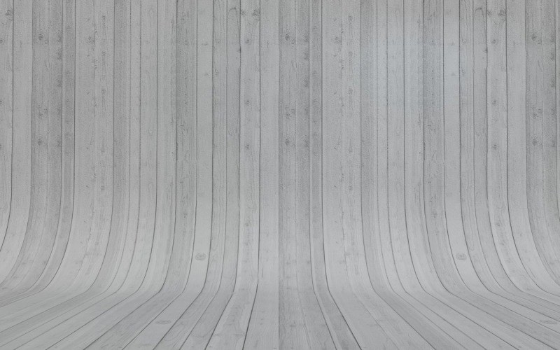 Fond de parquet en bois de couleur gris clair incurvé.