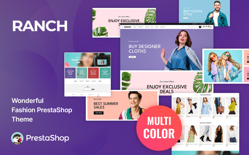 Mais de 272 Modelos de Loja Online Roxo - TemplateMonster