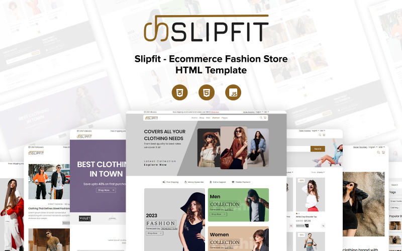 Slipfit – Fashion Ecommerce Responsive HTML Template Slipfit – Fashion Ecommerce Responsive HTML Template