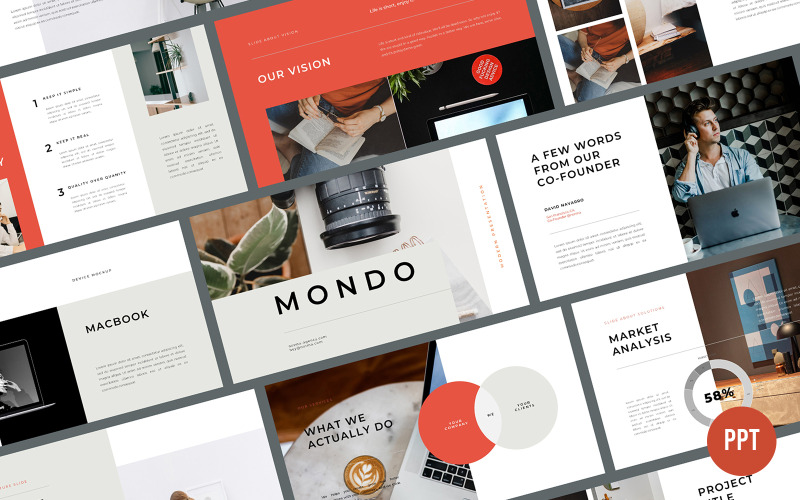 Mondo Modèle PowerPoint #299318 - TemplateMonster