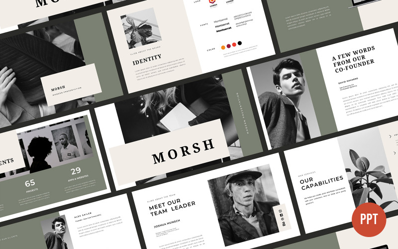 Morsh PowerPoint sunum şablonları #299320 - TemplateMonster